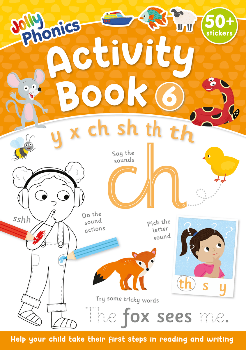Jolly Phonics Activity Book 6 (British English, Precursive Edition ...