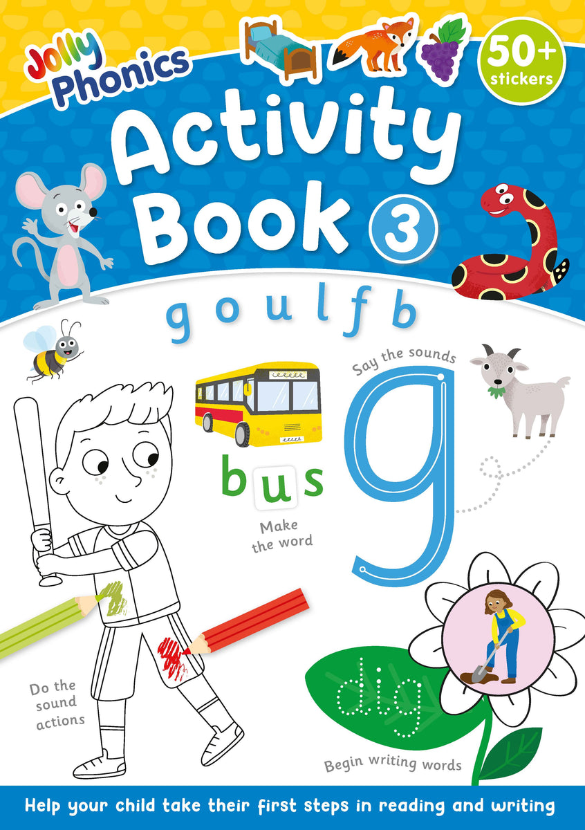 Jolly Phonics Activity Book 3 (British English, Precursive Edition ...
